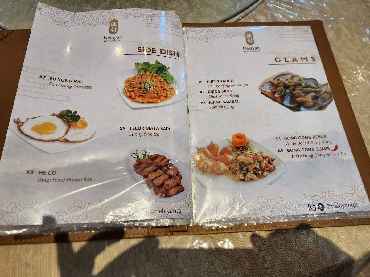 Carta de Nelayan Restaurant, Tanjung Pinang