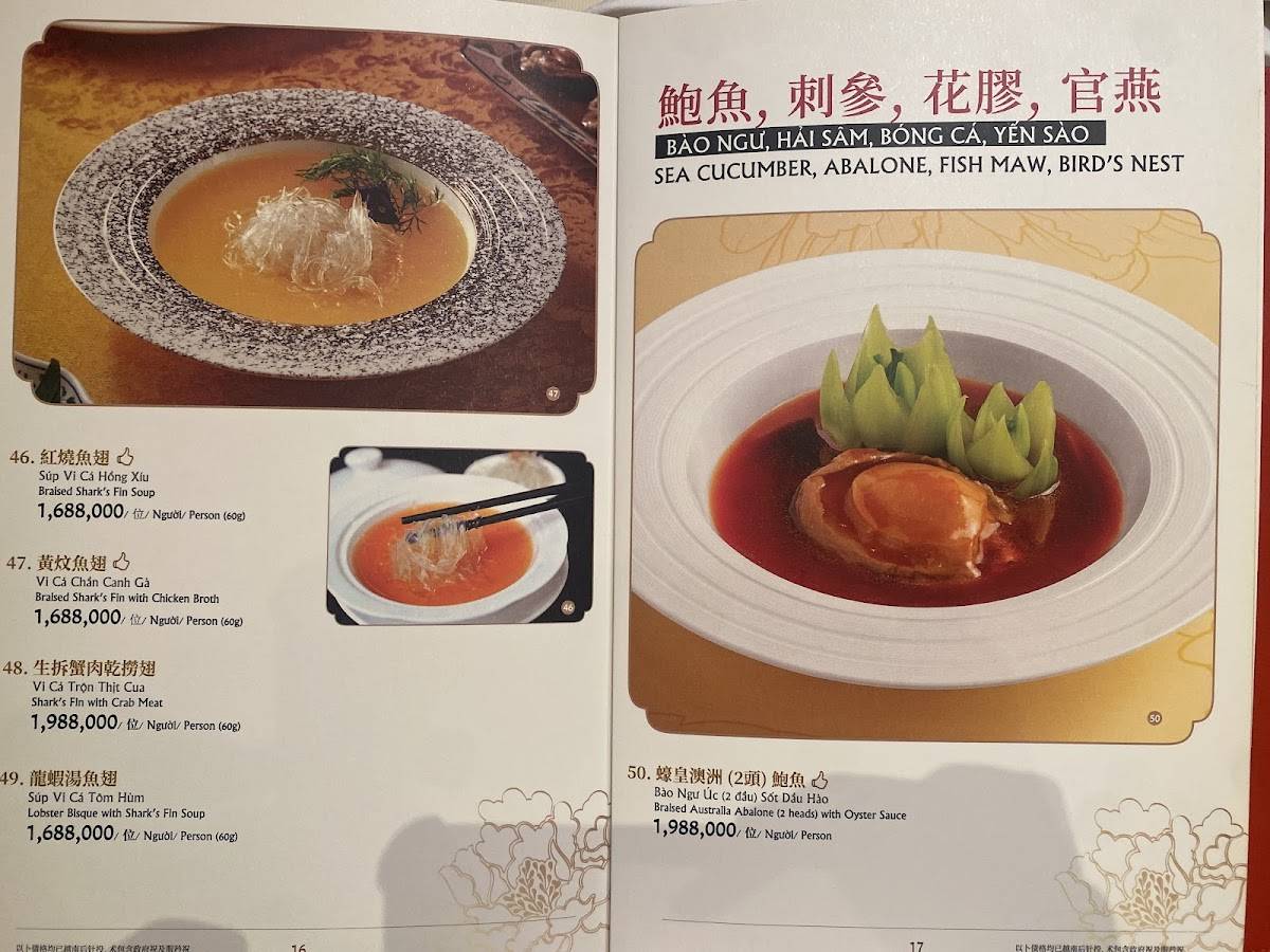 Menu at Ngân Đình Restaurant, Hanoi