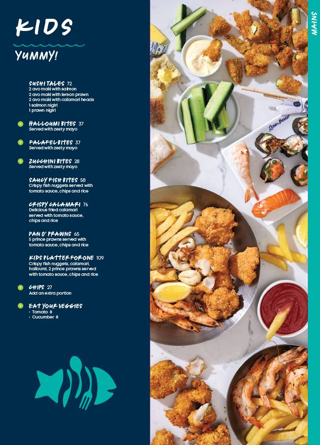 Menu at Ocean Basket Gateway Mall restaurant, Umhlanga