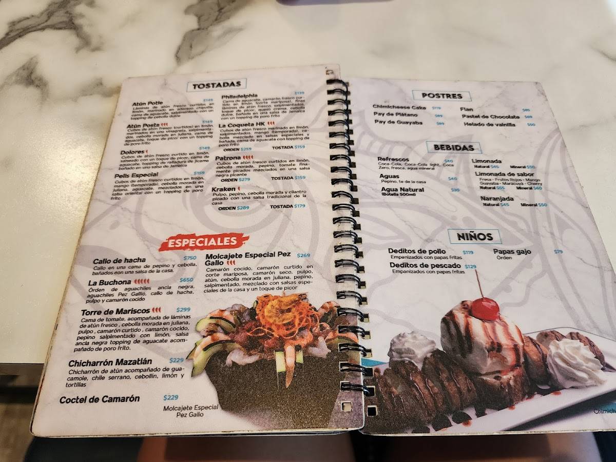 Carta del restaurante Pez Gallo Sushi & Cevicheria San Luis, San Luis ...