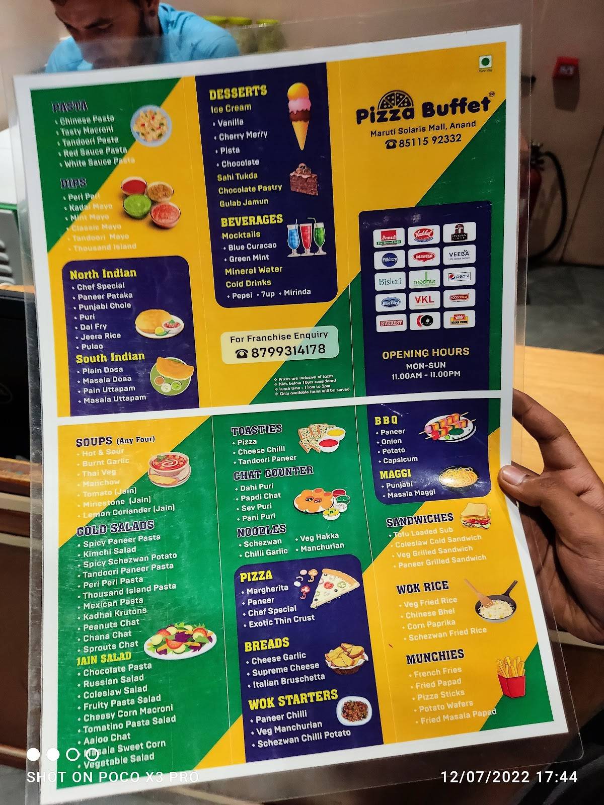 Menu at Pizza Buffet - Anand, Anand