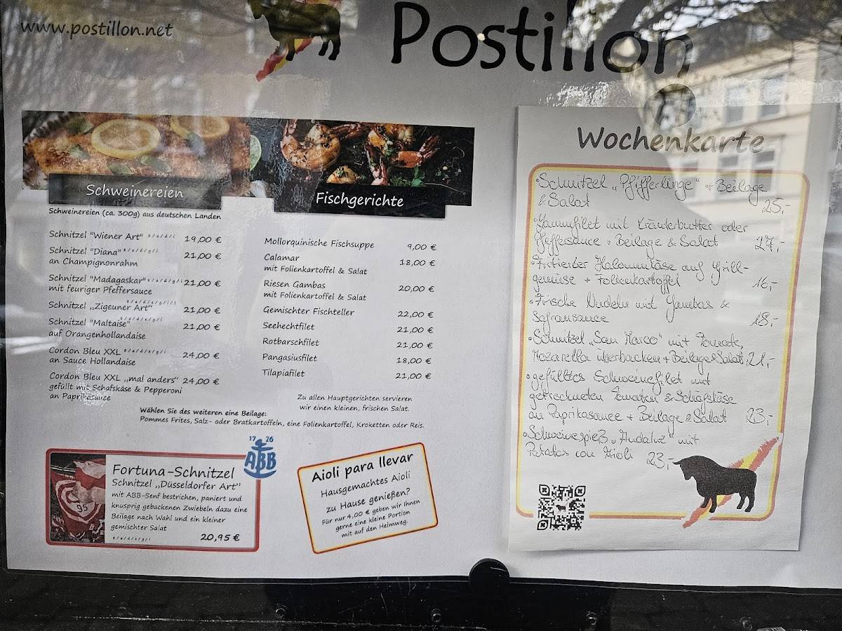 Speisekarte von Restaurant Postillon, Mettmann