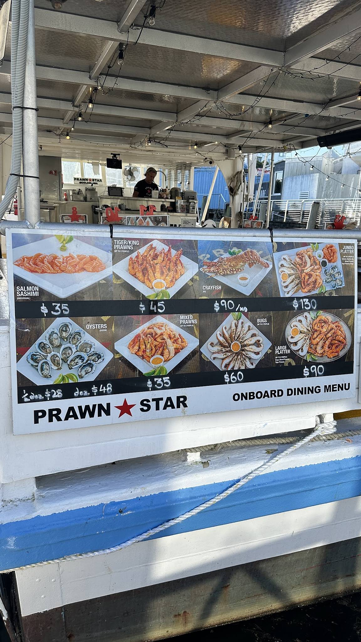 Menu at Prawn Star Mooloolaba restaurant, Mooloolaba