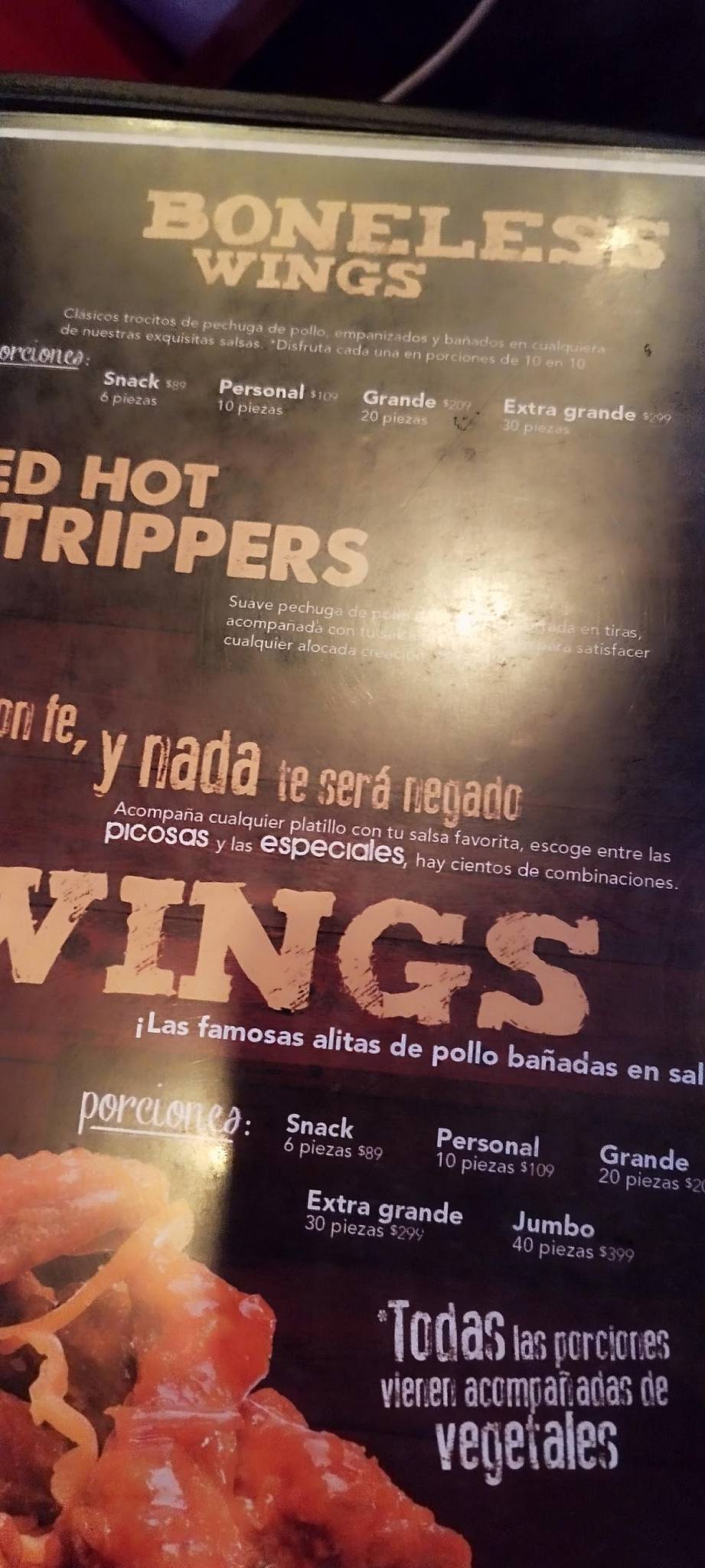 Carta del restaurante Red Hot Grill Ciudad Lázaro Cárdenas, Lázaro Cárdenas