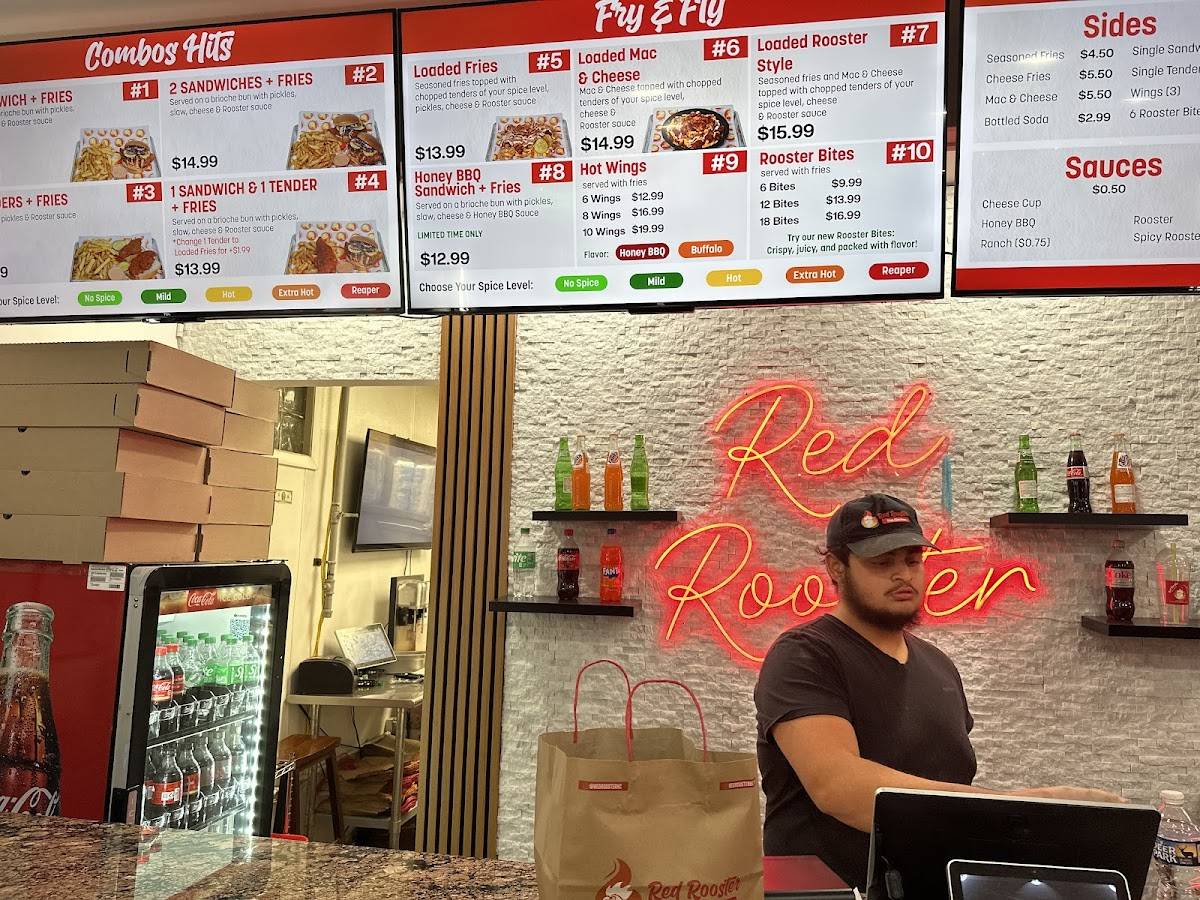 Menu at Red Rooster Hot Chicken restaurant, Warminster