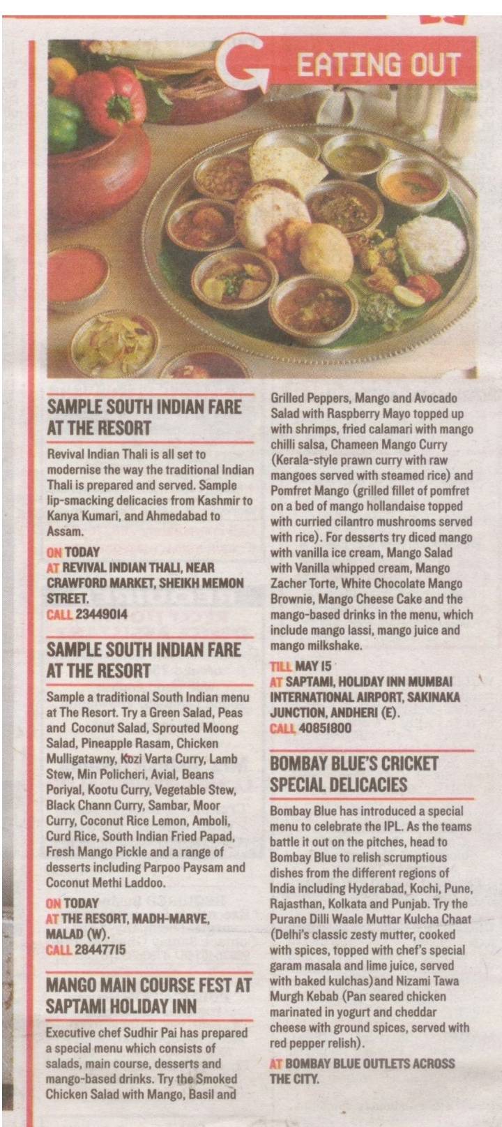 Menu at Revival Restaurant - Pure Veg and Jain Restaurant Sea Facing ...