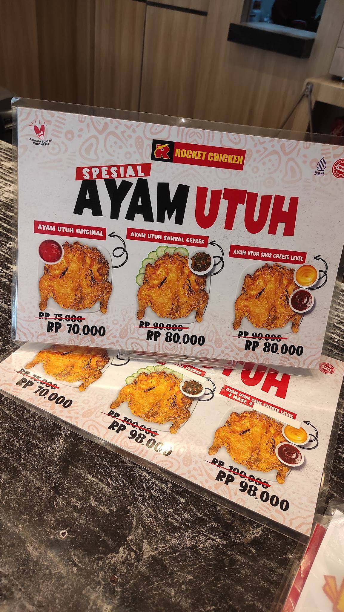 Carta del restaurante Rocket Chicken Sepinggan new, Balikpapan
