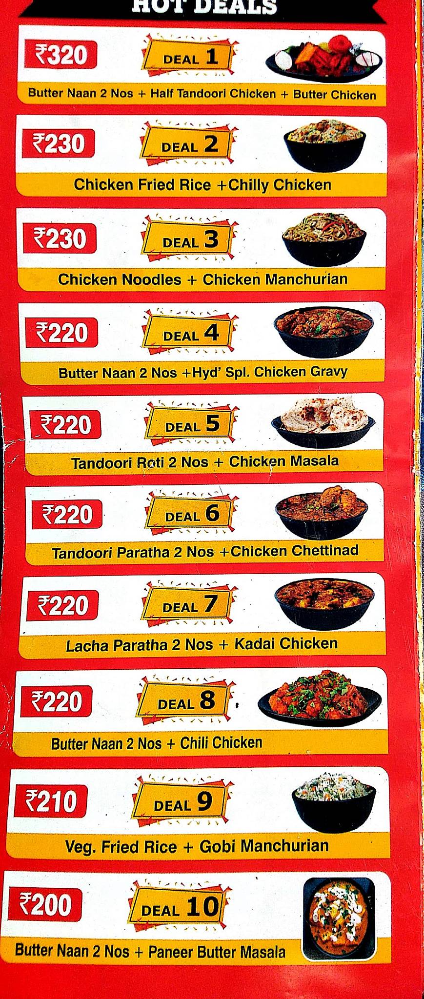 Menu at SS Hyderabad Biryani MKB Nagar, Chennai