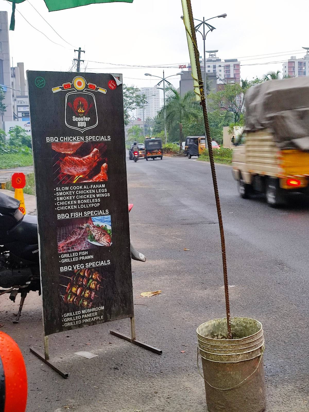 Menu at Scooter BBQ, Kochi