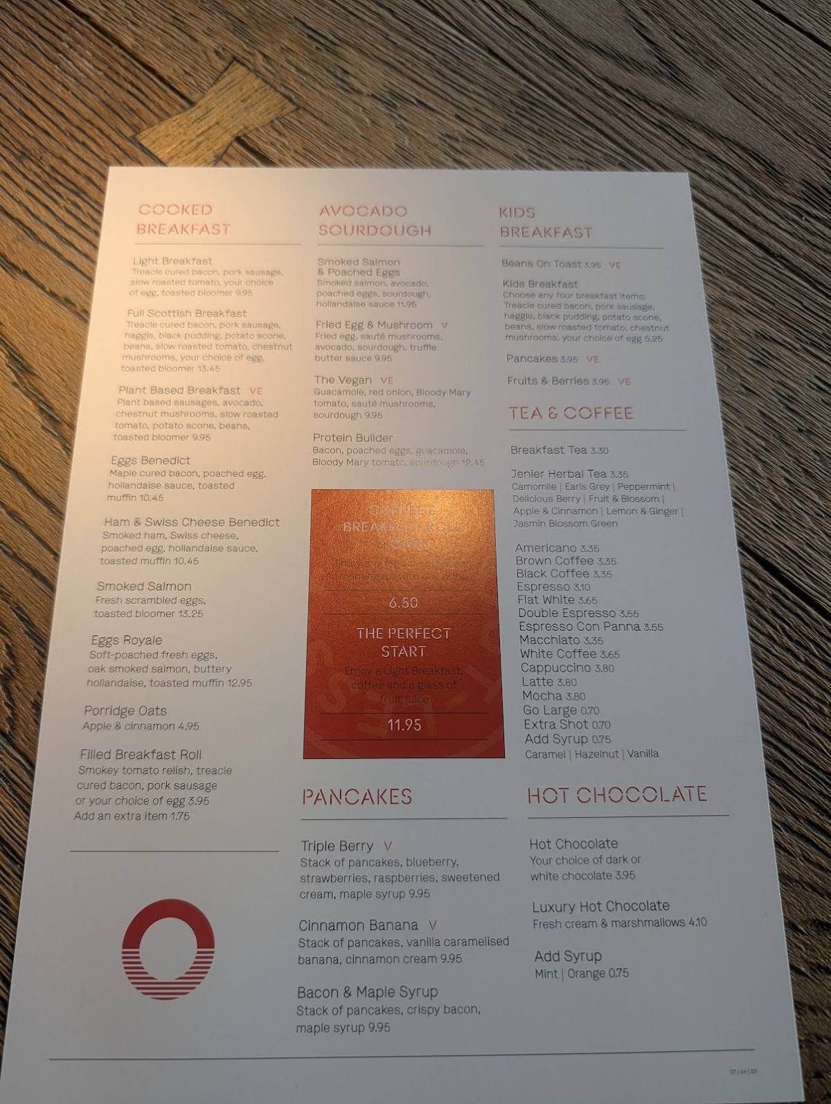 Menu at Scotts Bar & Restaurant, Greenock