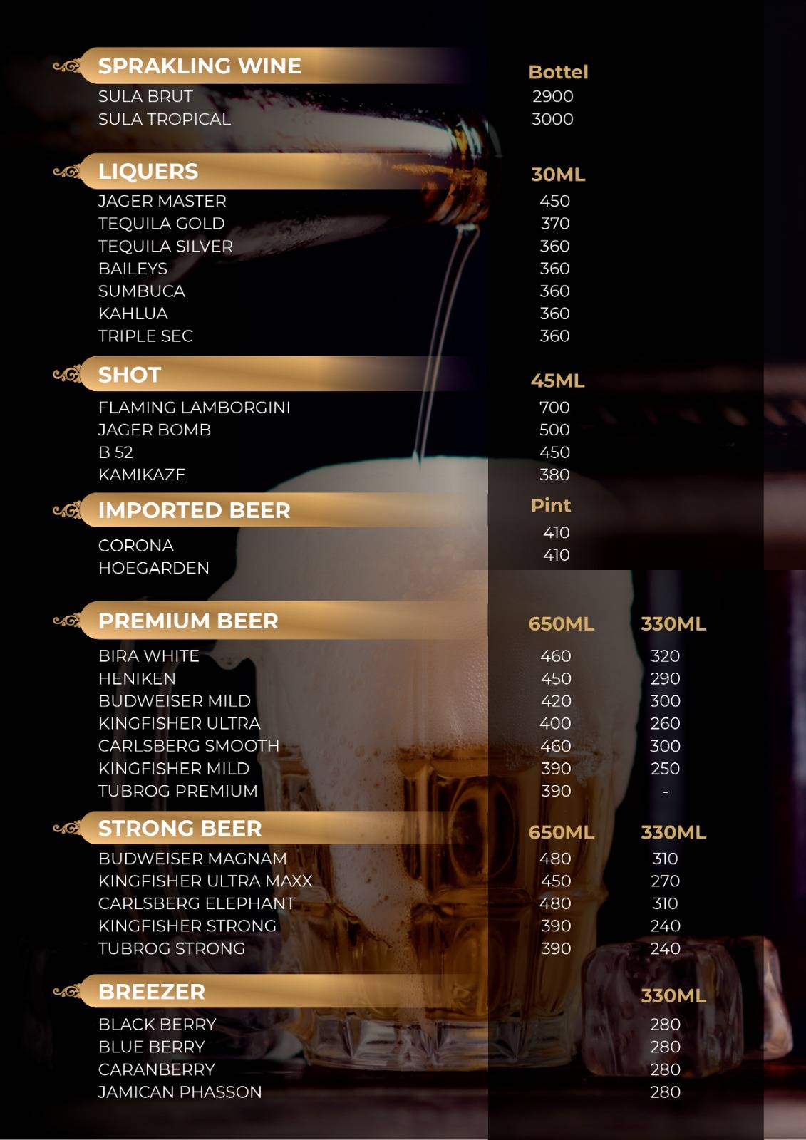Menu at SkyDeck Rooftop Restaurant, Pimpri-Chinchwad