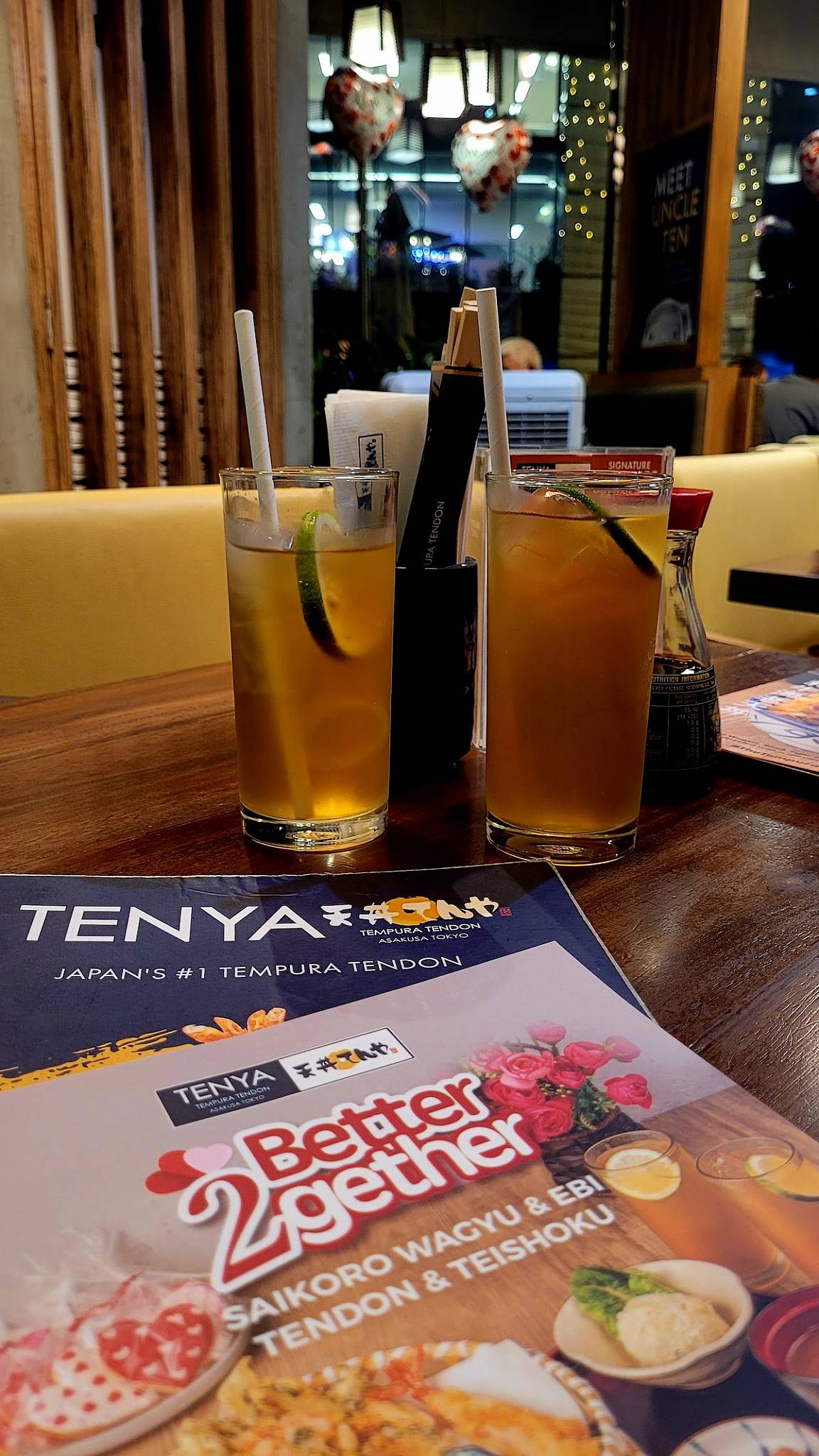 Menu at Tenya (Festival Mall, Alabang) restaurant, Muntinlupa