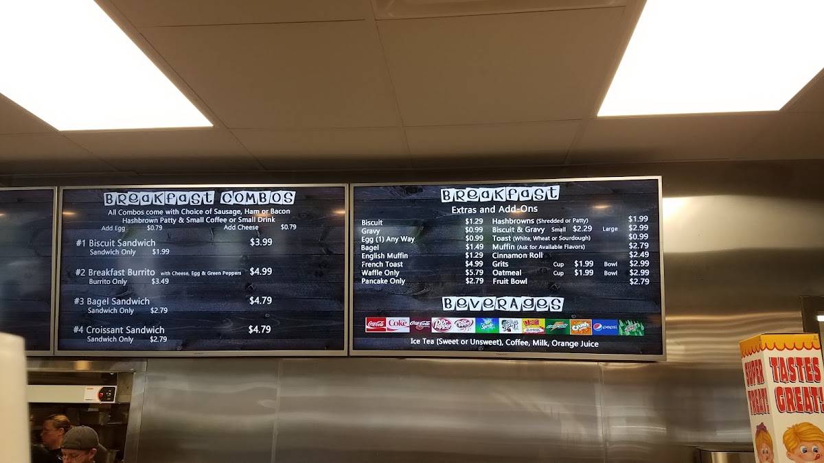 Menu at The Dari restaurant, Greenwood