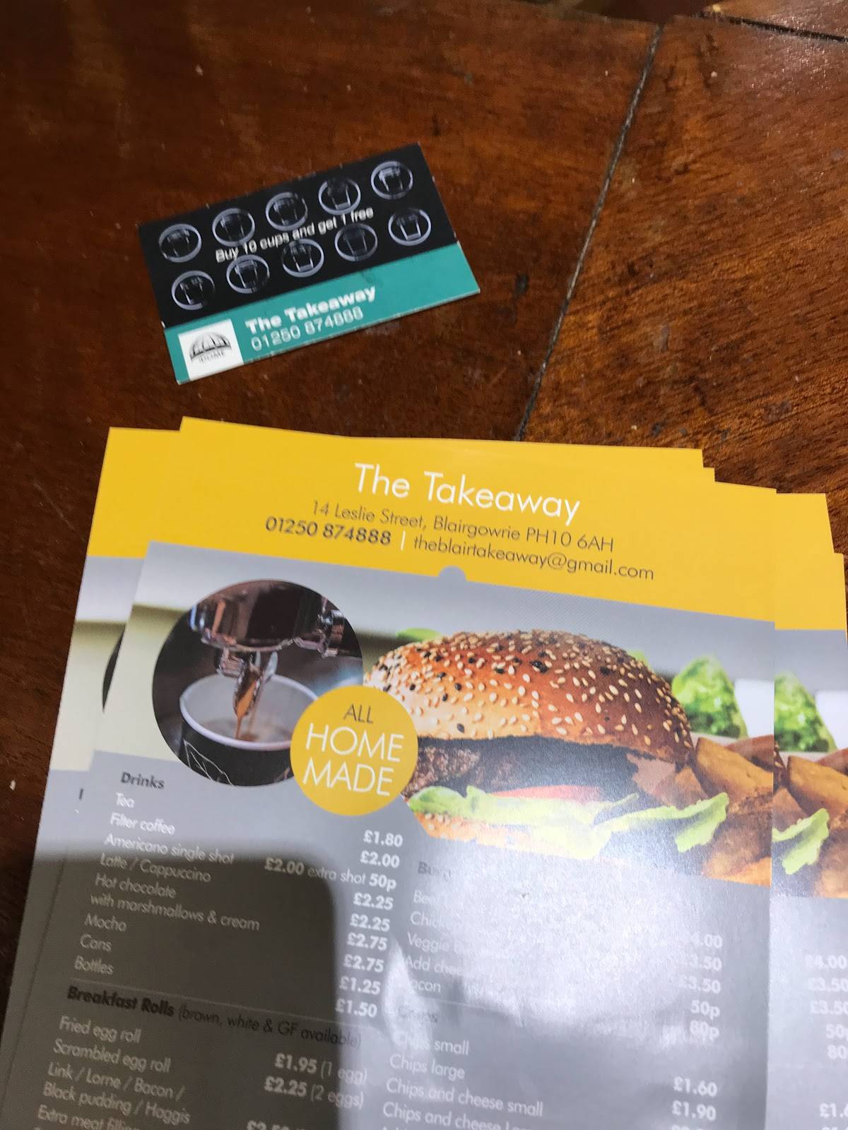 Menu at The Dome Restaurant, Blairgowrie, 18-20 Leslie St