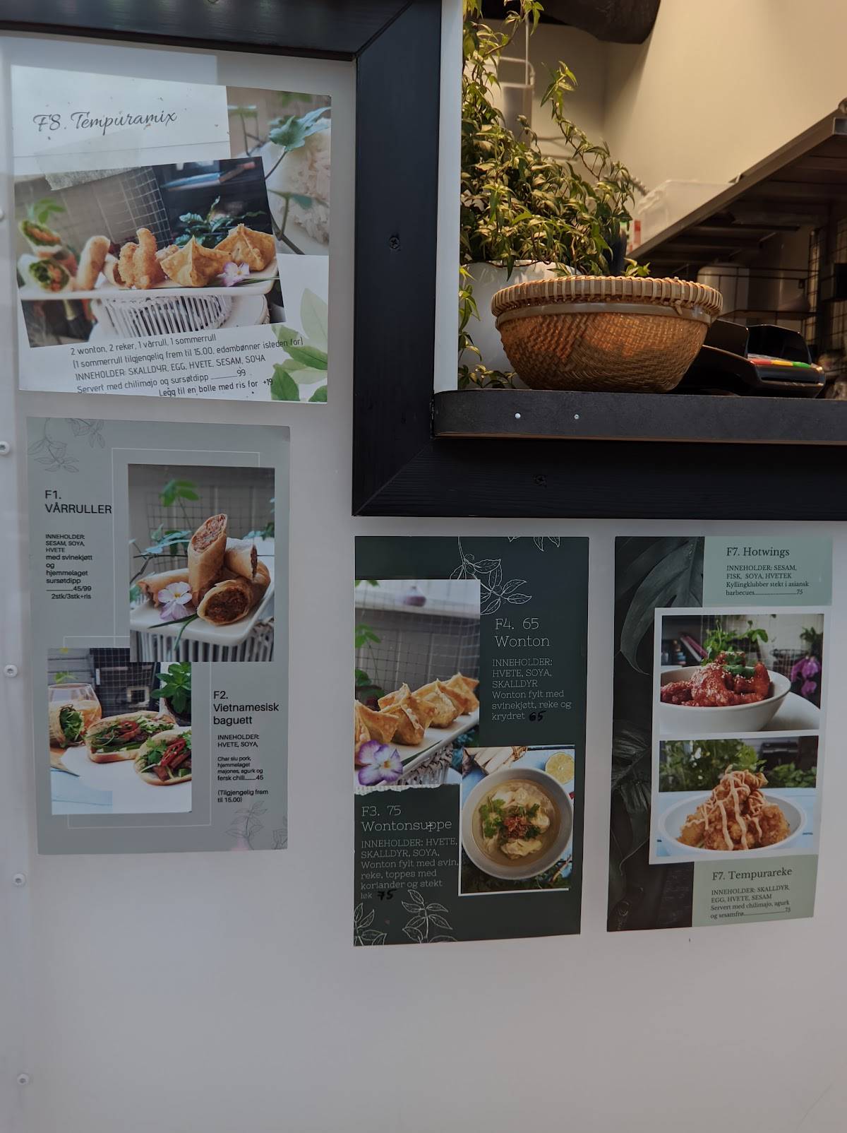 Menu at The Little House restaurant, Kristiansand