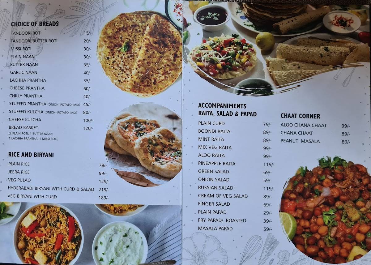 Menu at The Local House, Naraingarh