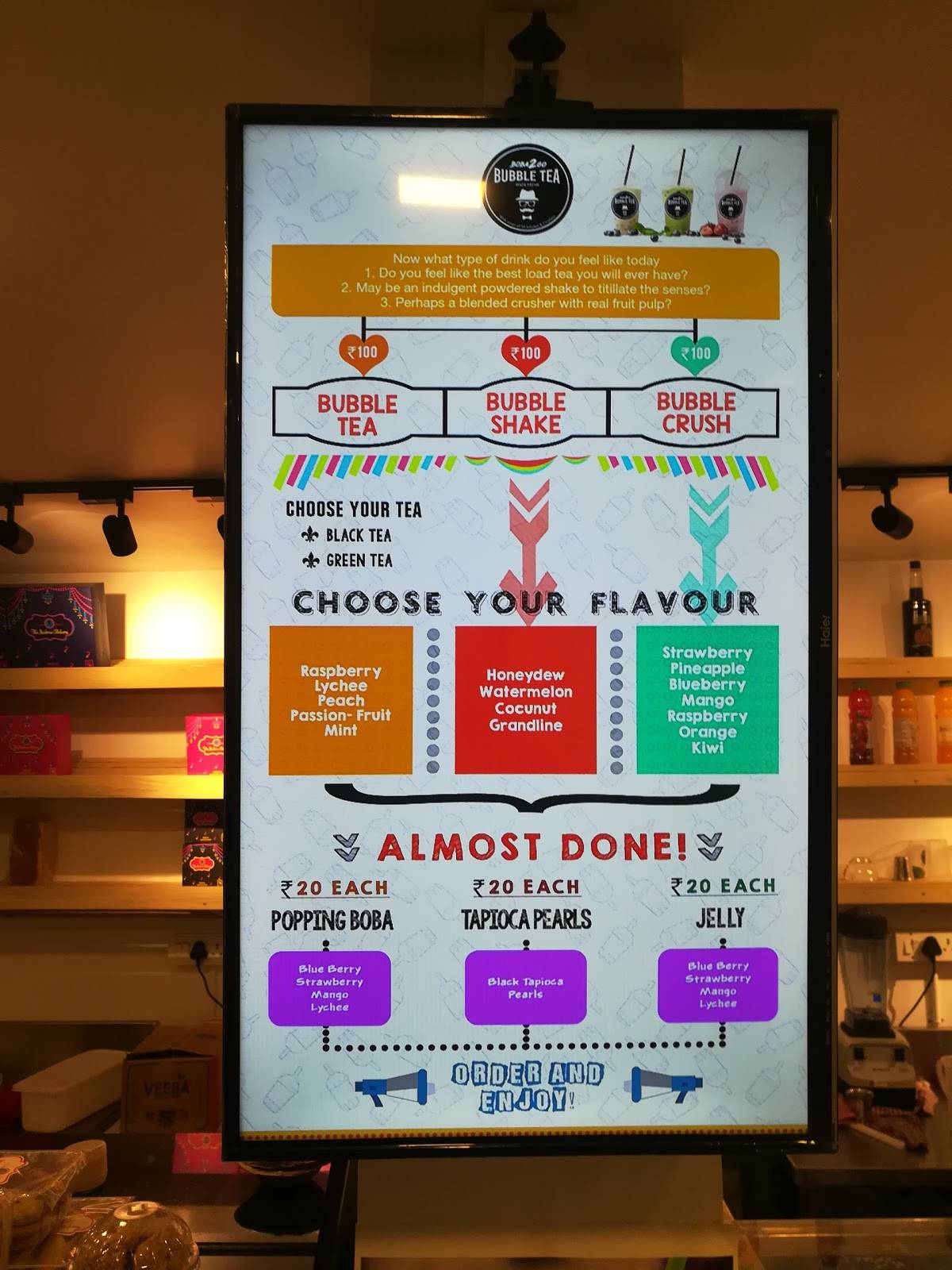 Menu at The Madras Bakery, Chennai, Mogappair