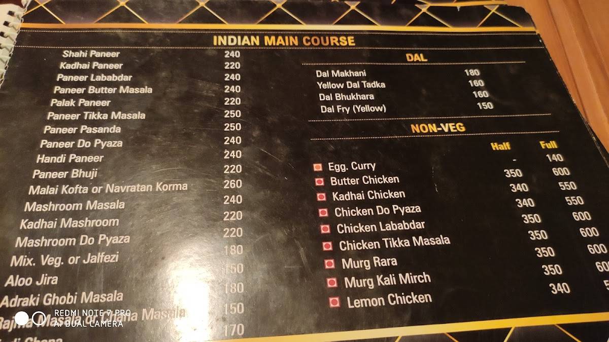 Menu at The RangRoot Restro & Cafe, Meerut