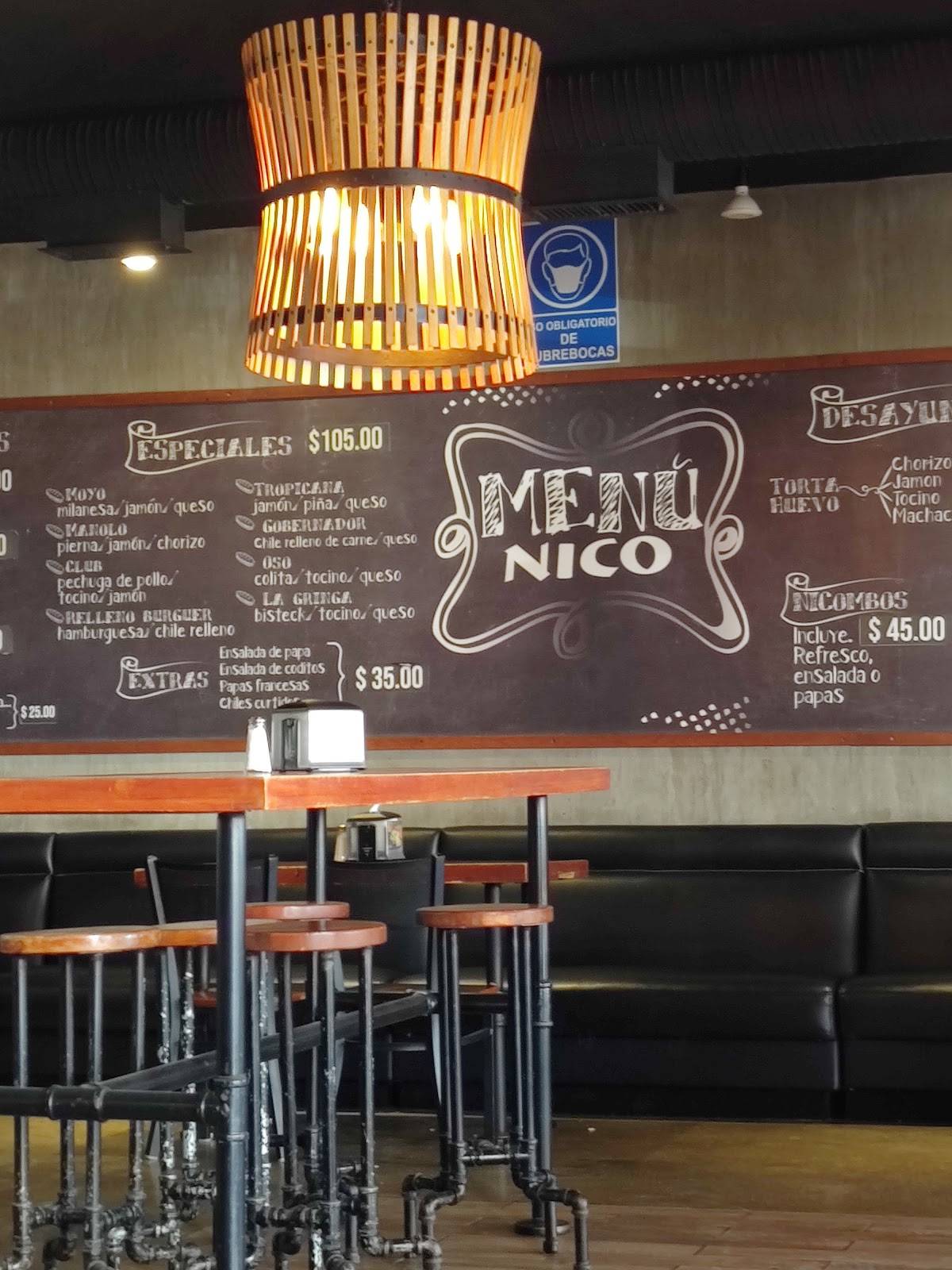 Menu at Tortas Nico restaurant, Ciudad Juarez, Blvd. Gomez Morín 7983