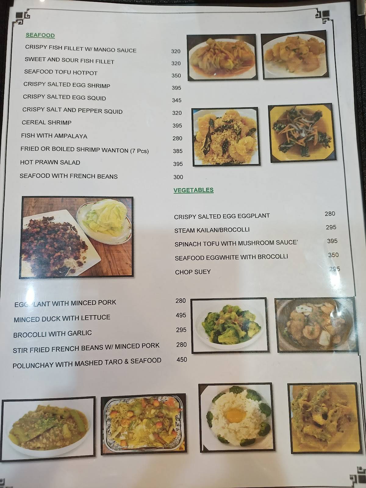 Menu at Tuen Mun Roasts restaurant, Quezon City