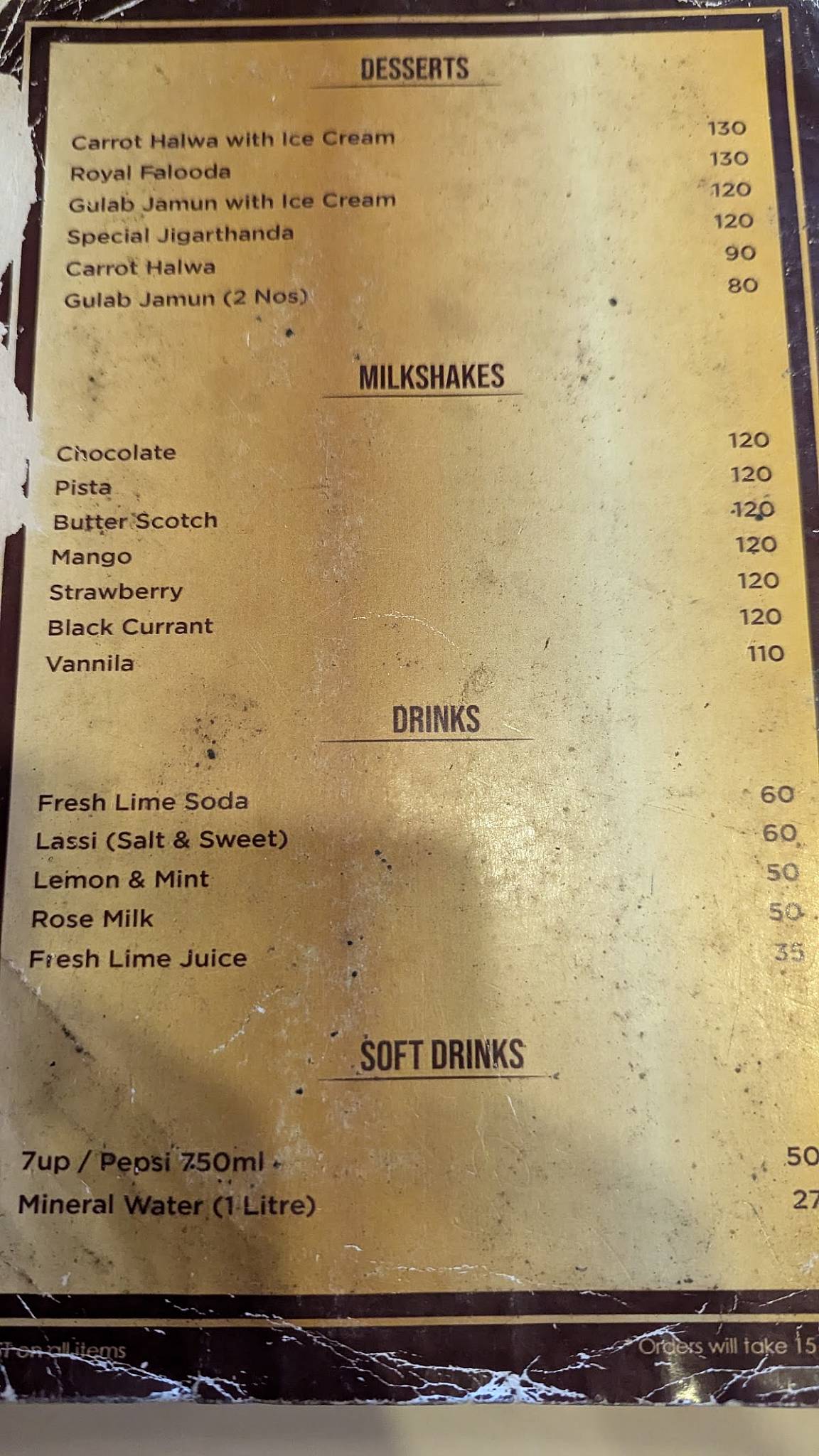 Menu at Vels Restaurant, Pillayarkuppam