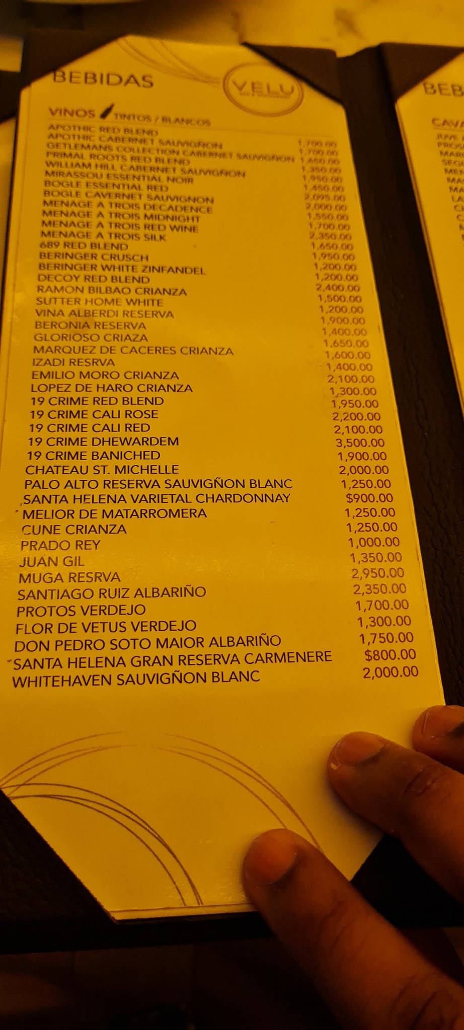 Carta de 4 Jacks Bar, Bistro & More, Santo Domingo