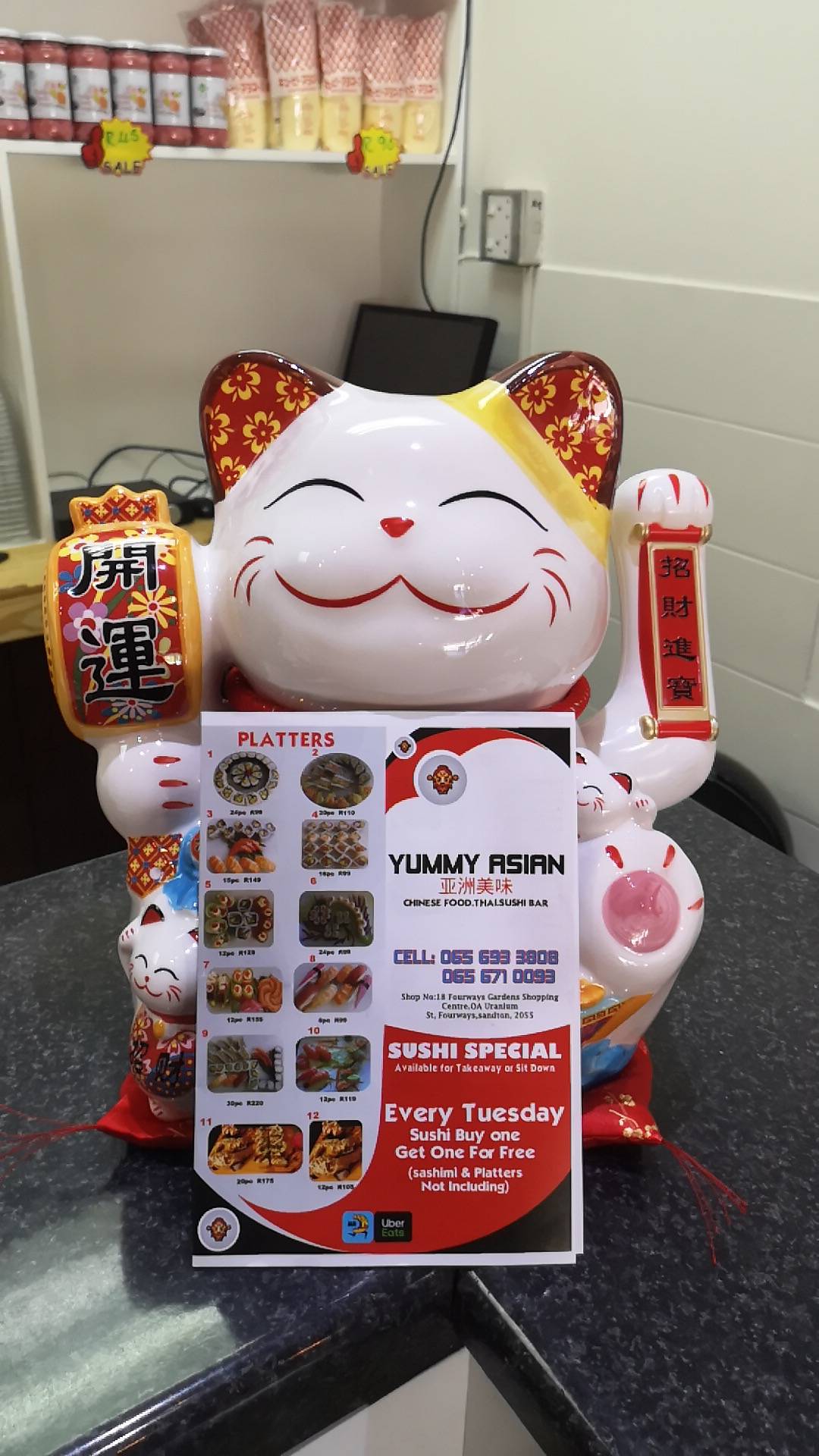Menu at YUMMY ASIAN Fourways Chinese food and sushi bar, Sandton