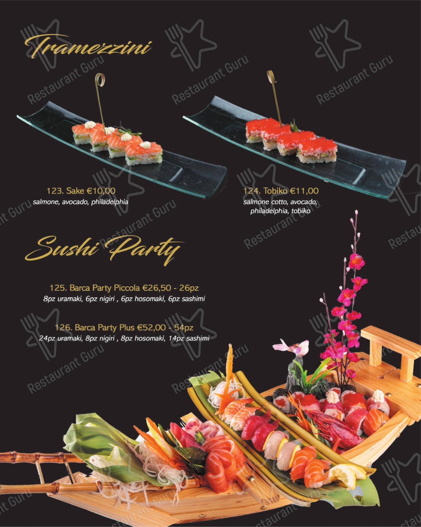 Menu da Yuki Sushi Ragusa ristorante, Ragusa, Viale delle Americhe