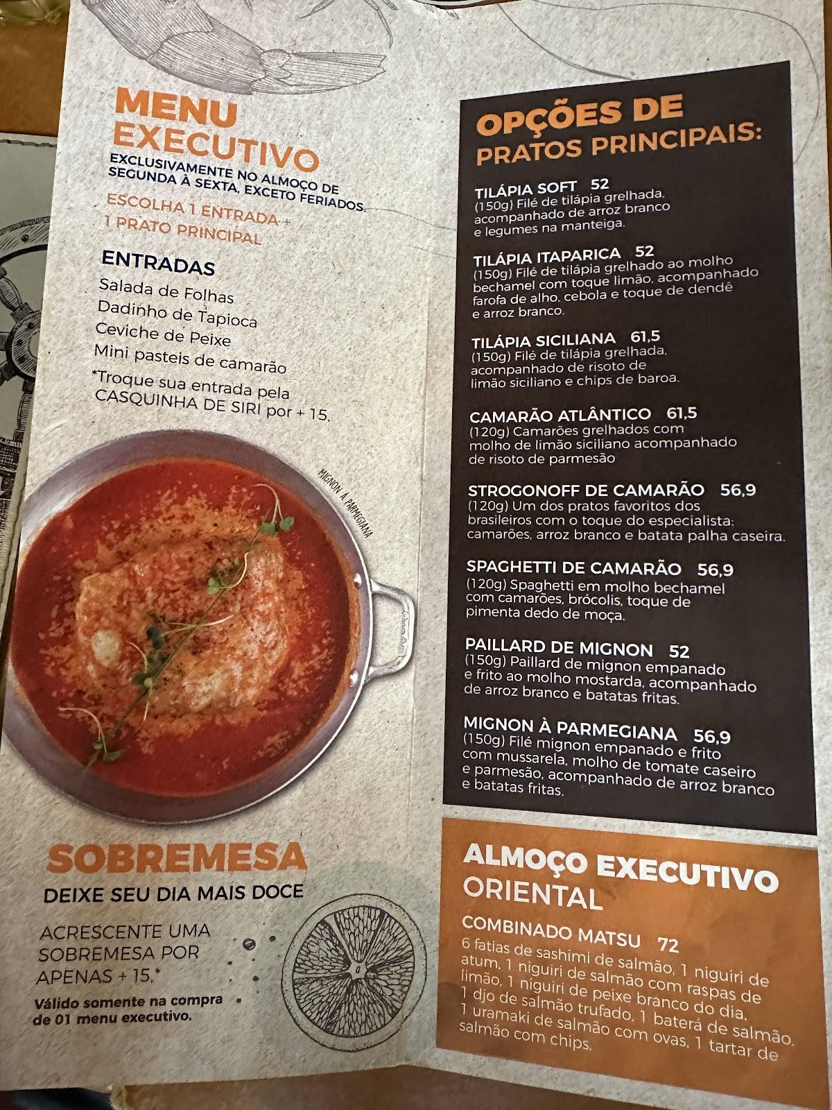 Menu em Restaurante Jangada Riviera, Bertioga