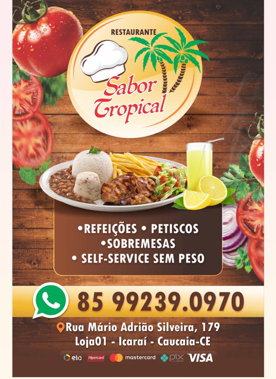 Menu em Restaurante Sabor Tropical Icaraí, Caucaia