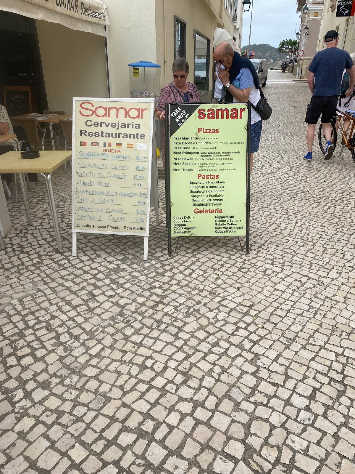 Menu em Restaurante Samar - Samar Cafetaria, Lda, São Martinho do Porto