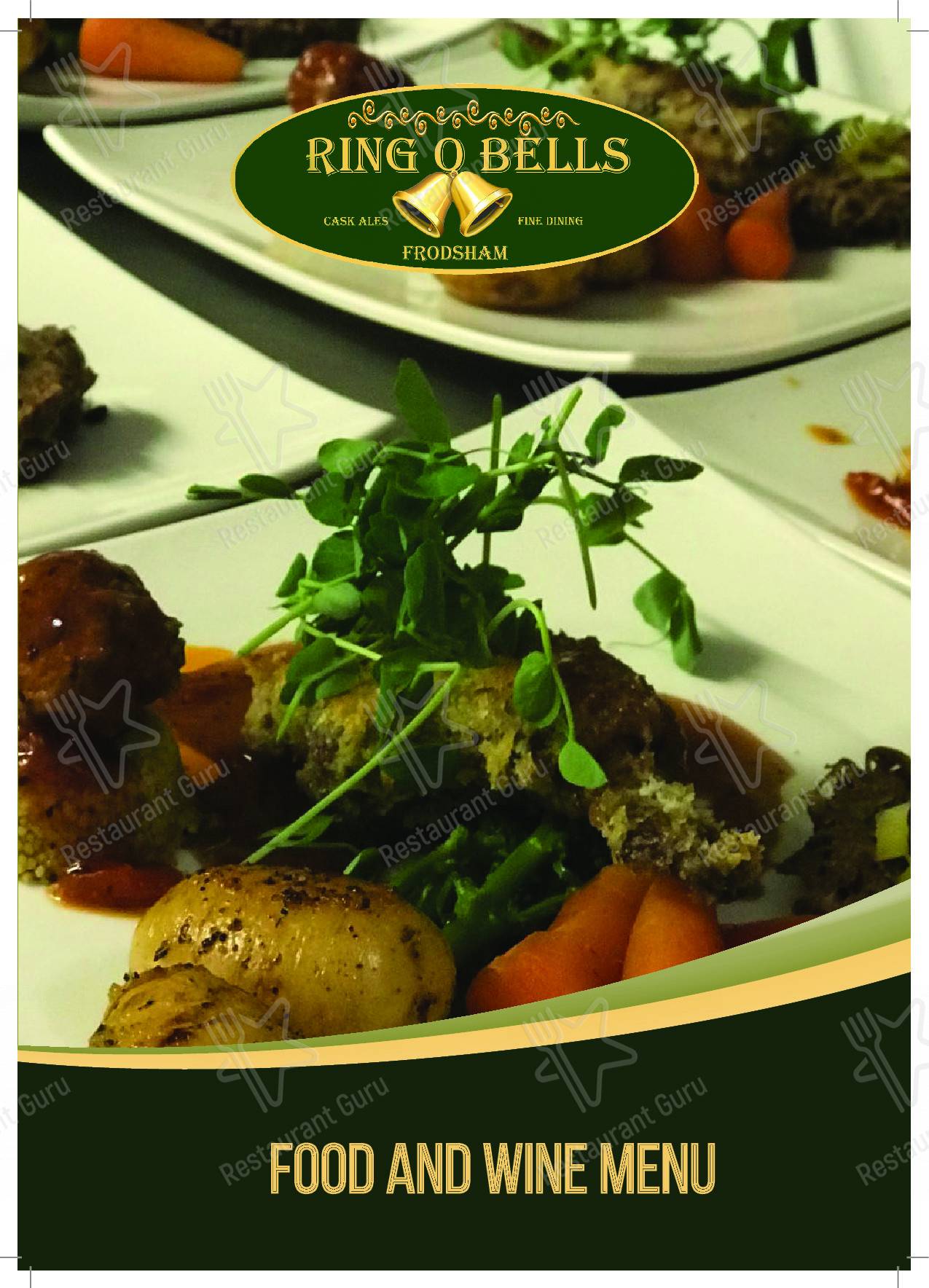 Menu at The Ring O' Bells pub & bar, Frodsham, 2 Bellemonte Rd