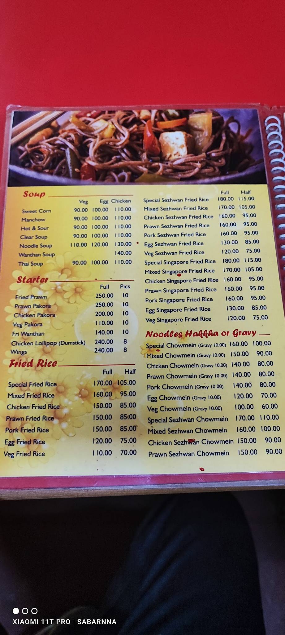Menu at Rinki Restaurant, Kolkata