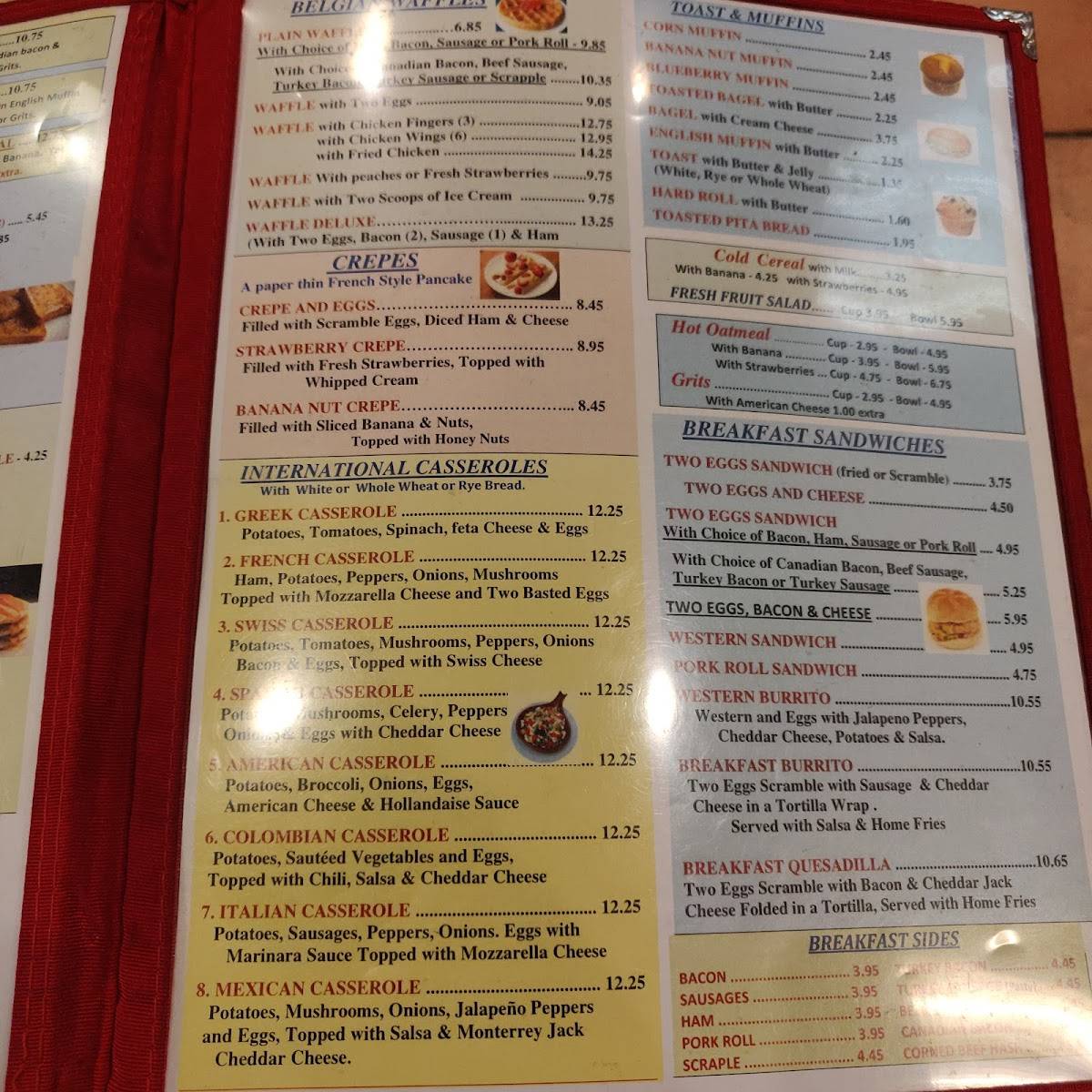 Menu at Rise N Shine restaurant, Plainfield