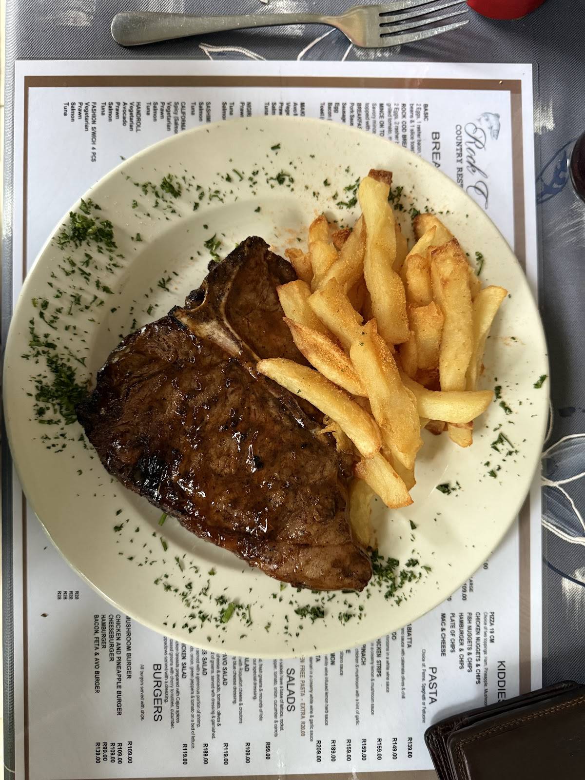 Speisekarte von Rock Cod Country Restaurant, Roodepoort