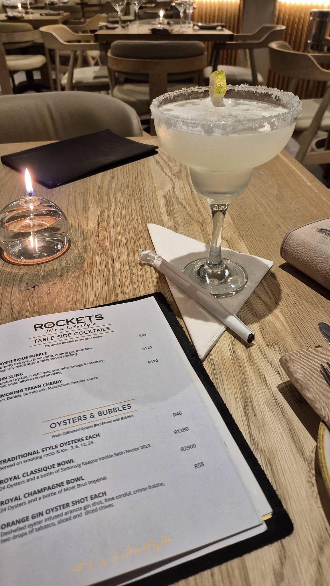 Menu at Rockets Restaurant Umhlanga, Umhlanga