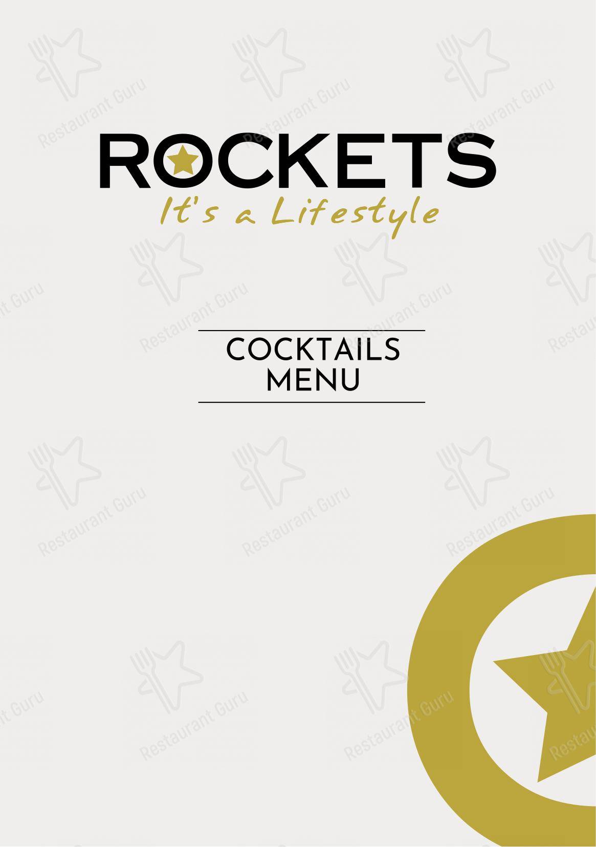 Menu at Rockets Restaurant Umhlanga, Umhlanga