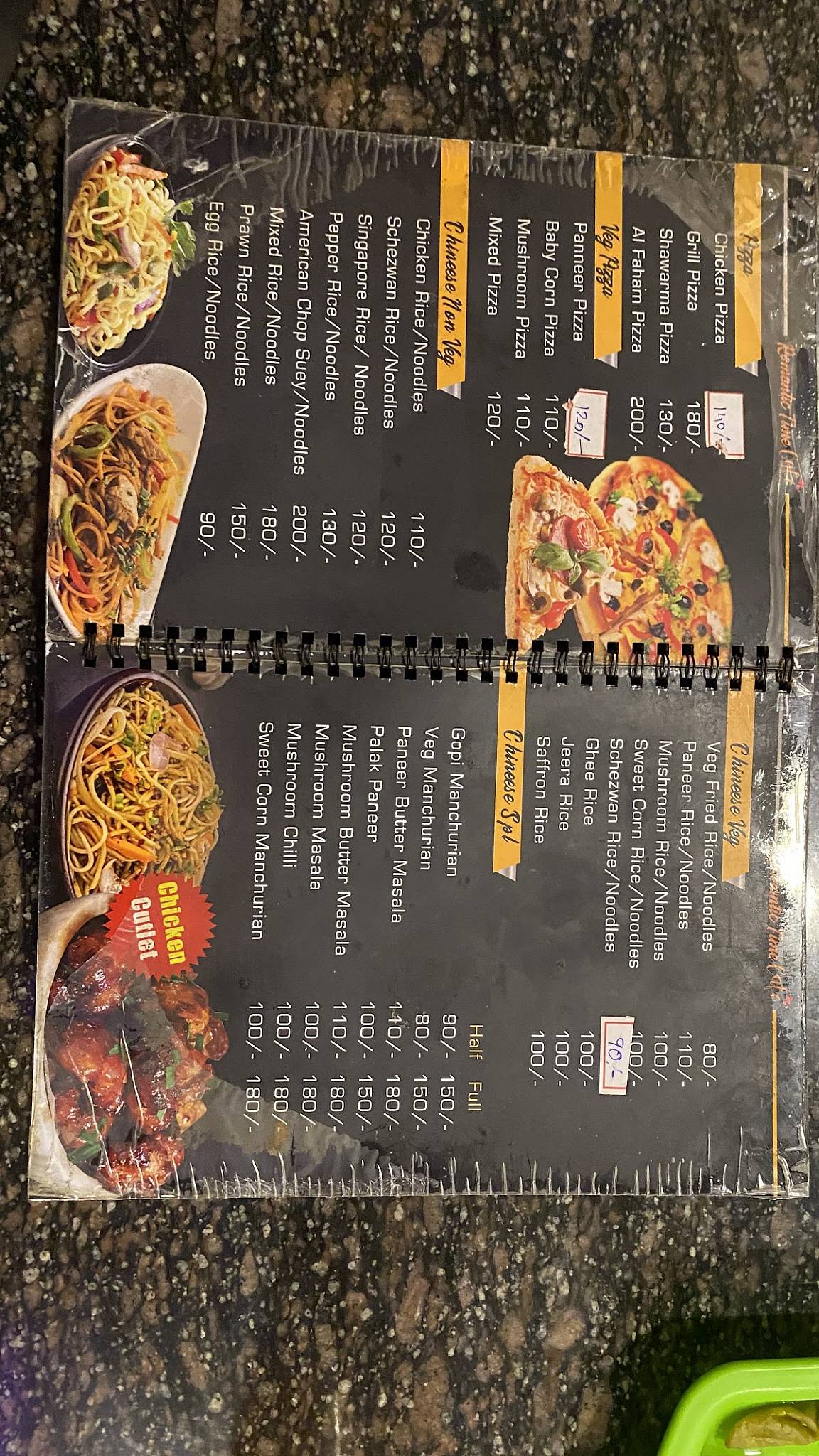 Menu at Romantic Time Cafe, Nagercoil