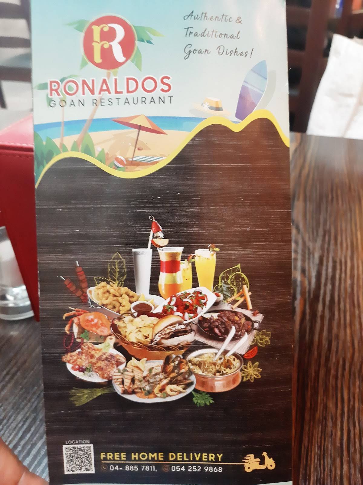 Menu at Ronaldo's Goan Restaurant Karama, UAE, 68X3+9W2 - 10B St