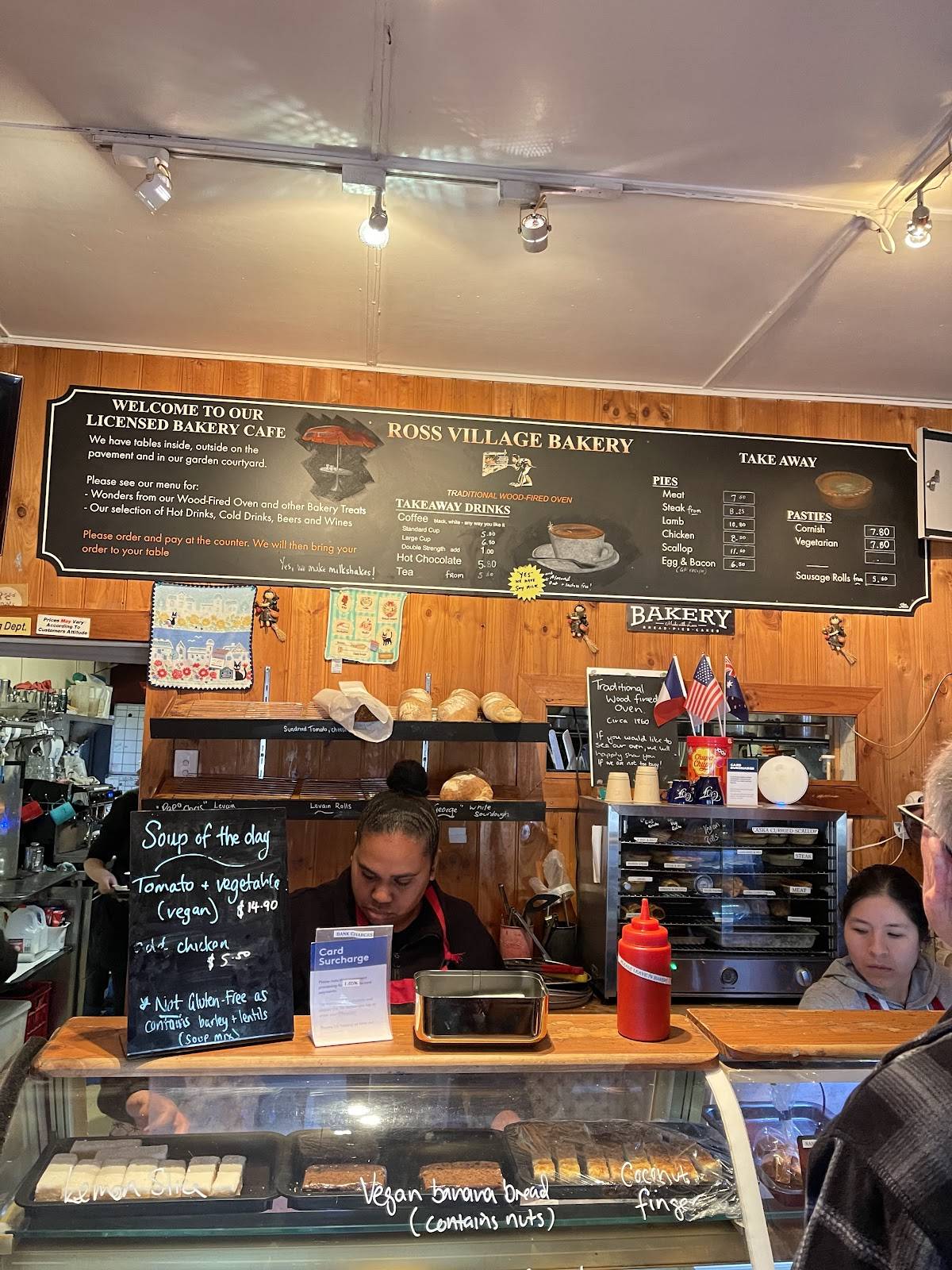 Menu at Ross Bakery, Ross
