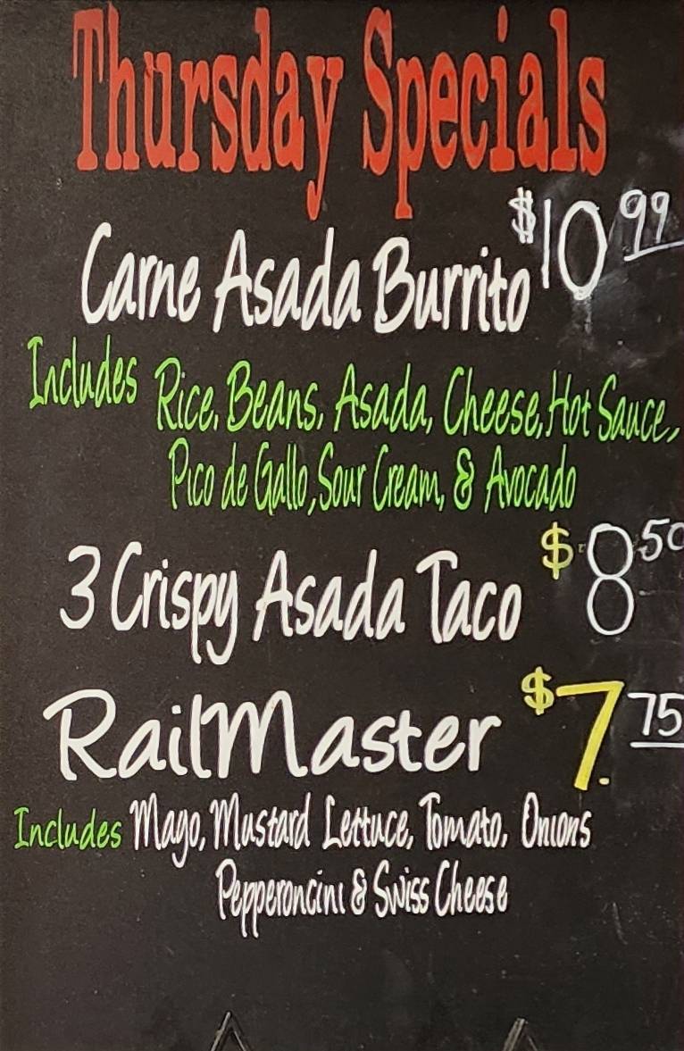 Menu at Roundhouse Deli BBQ, Roseville
