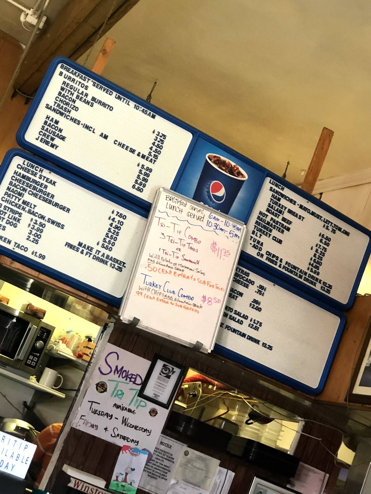 Menu at Roundhouse Deli BBQ, Roseville