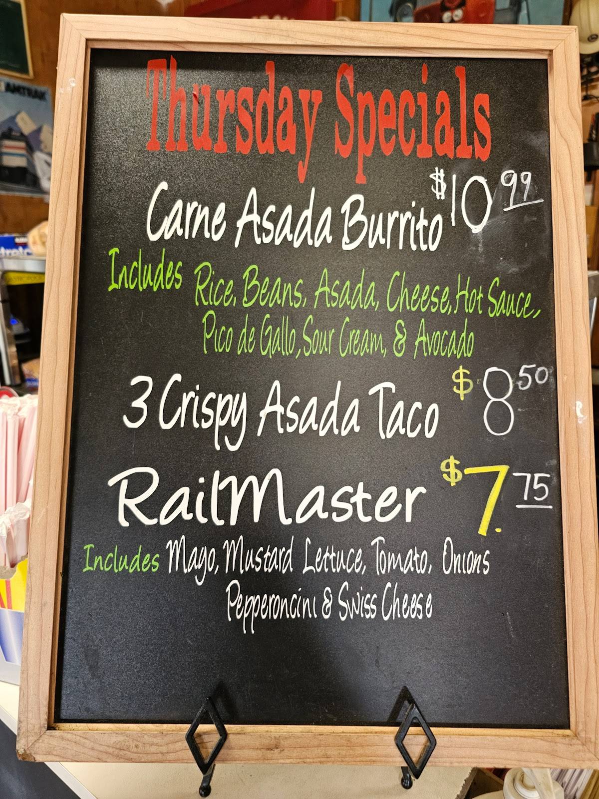 Menu at Roundhouse Deli BBQ, Roseville