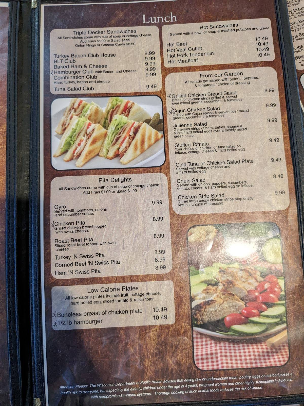 Menu at Route 19 Cafe, Waterloo