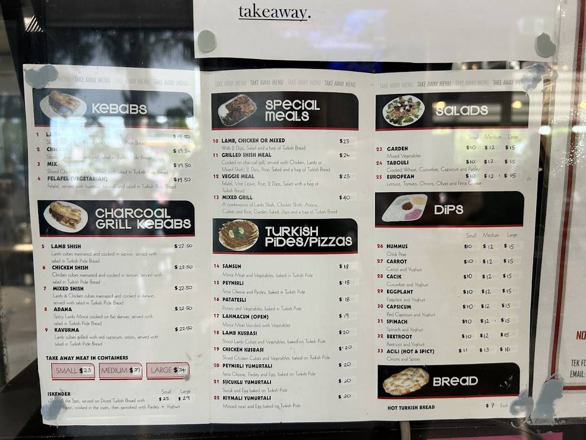 Menu at Roxy Kebabs & Cafė Mill Park restaurant, Mill Park