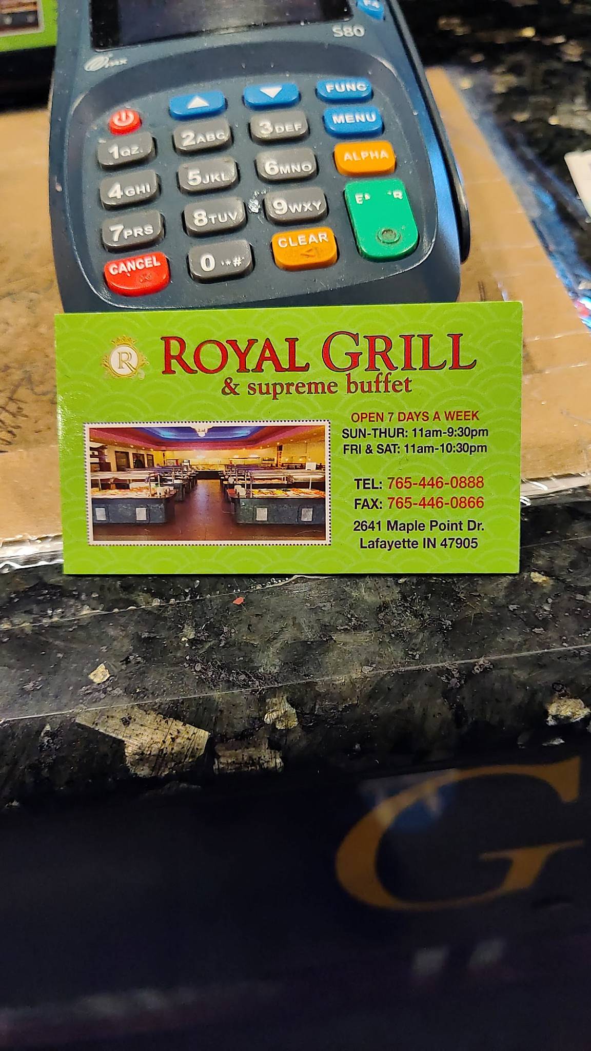 Menu at Royal Grill & Supreme Buffet restaurant, Lafayette