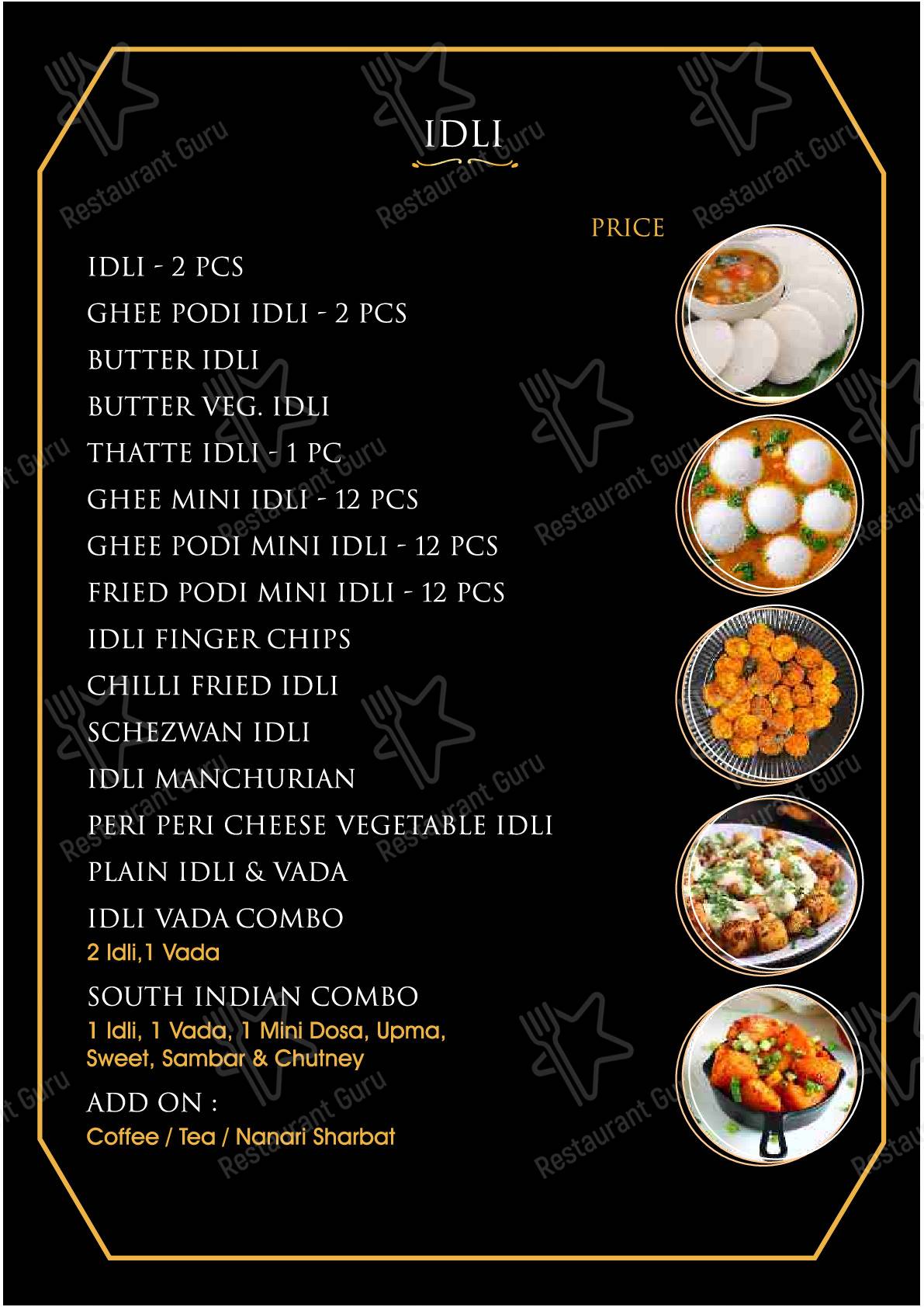 Menu at Ruchivantam - Authentic South Indian Restaurant, Udaipur