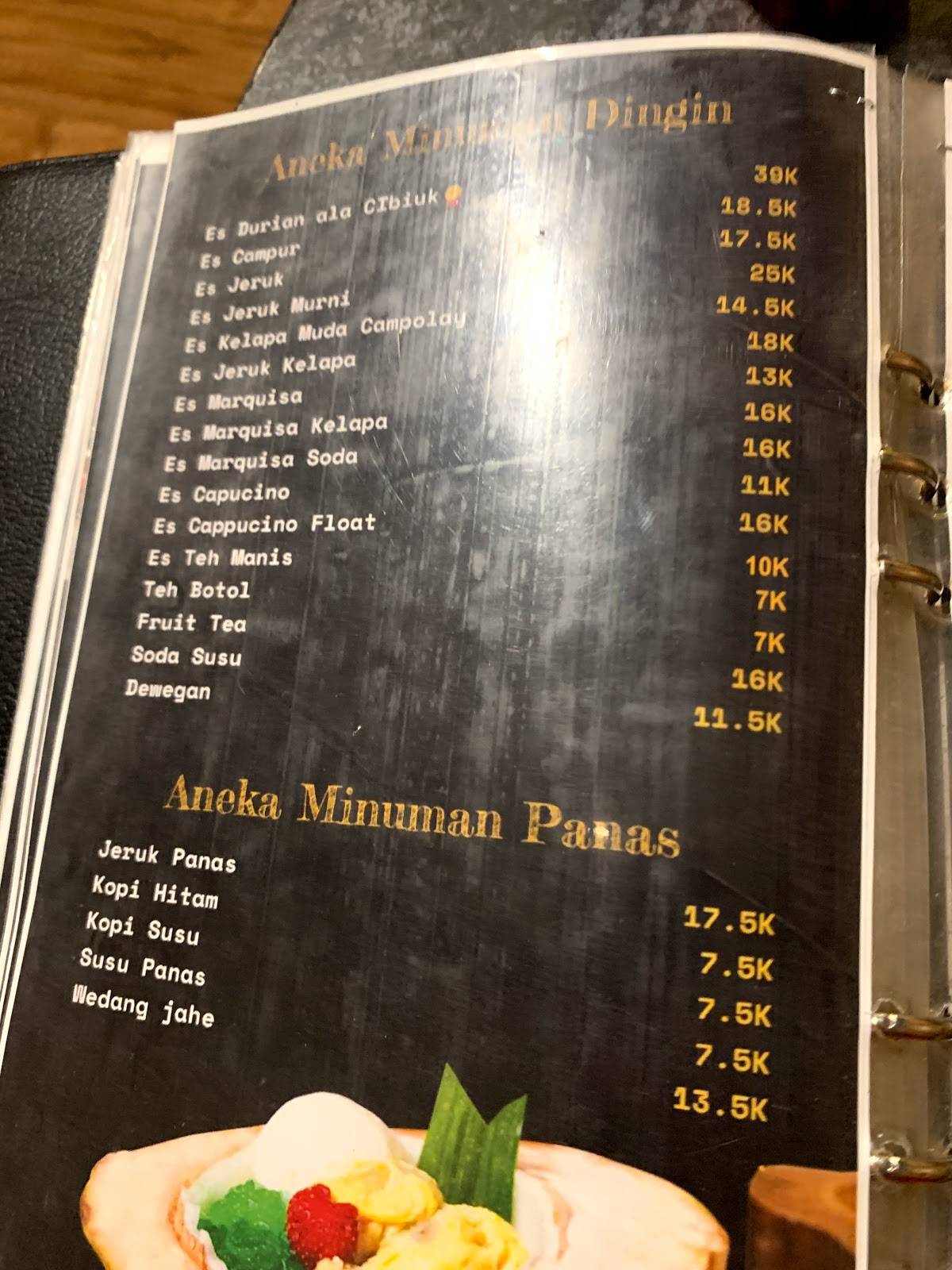 Carta del restaurante Rumah Makan Khas Sunda Cibiuk, Garut, Jl. Cikuray ...