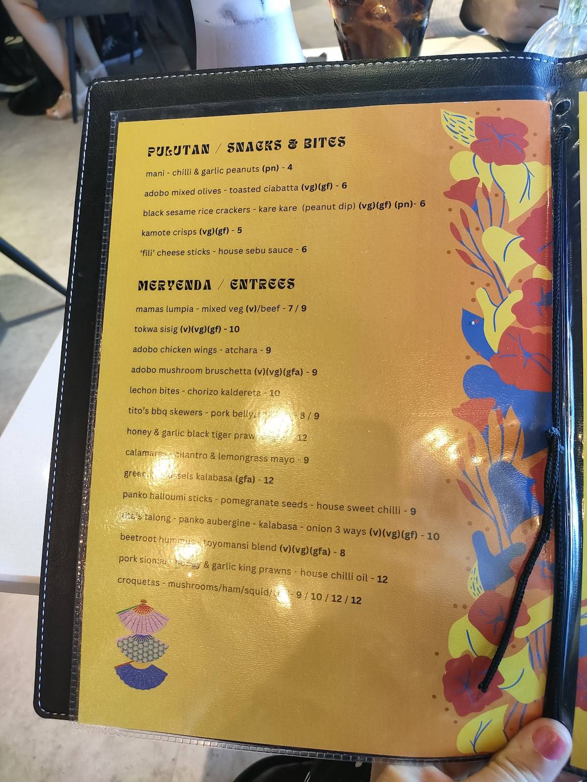 Menu at SEBU pub & bar, Hull
