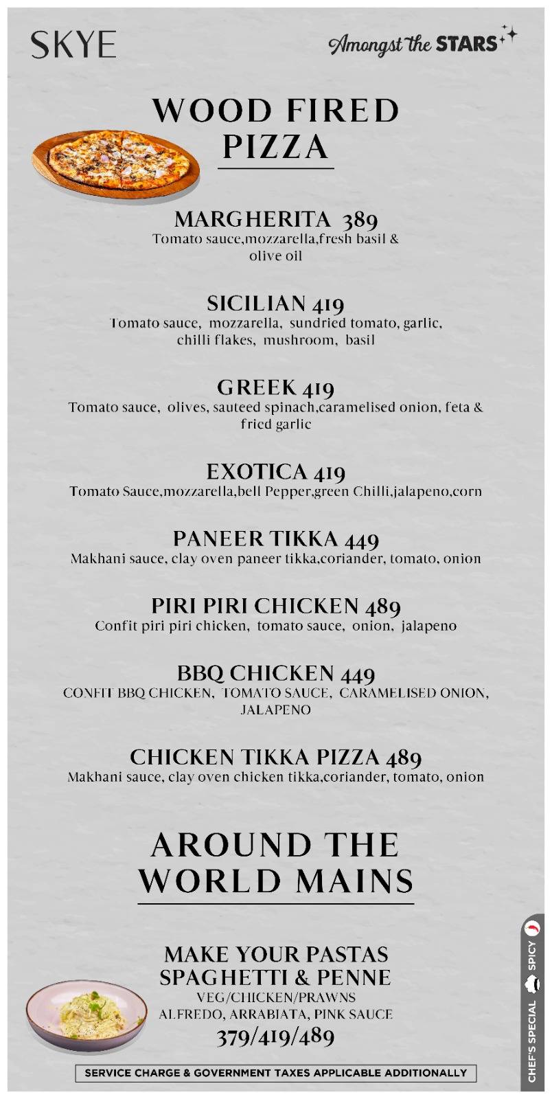 Menu at SKYE Rooftop by Eternia, Pune